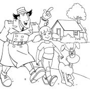 Inspector gadget Coloring pages to print